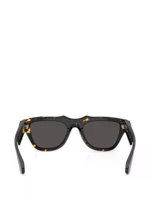 Burberry Tortoiseshell-effect Rectangle-frame Sunglasses