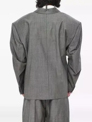 HED MAYNER Pinstriped Double-breasted Jacket