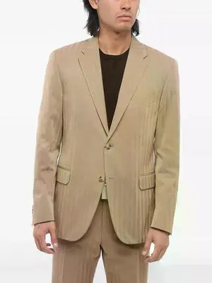 Corneliani Single-breasted Cotton Suit - Neutrals