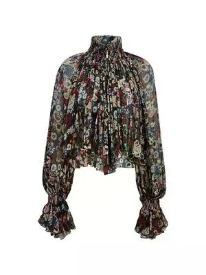Khaite Durer Top In Multi Floral