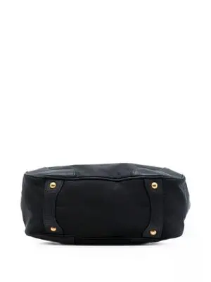 Prada 2000-2013 Vitello Daino Trimmed Tessuto Handbag