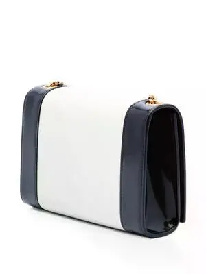 Saint Laurent Small Bicolor Lambskin And Patent Monogram Kate Chain Shoulder Bag