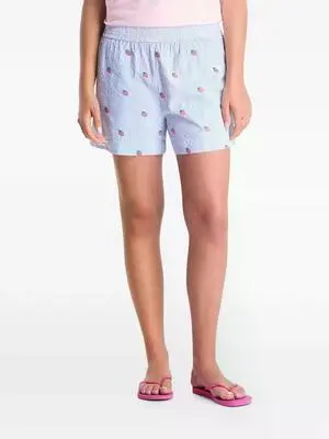 MC2 SAINT BARTH Seersucker Strawberry Shorts