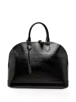 LOUIS VUITTON 2009 Electric Epi Alma Gm Handbag - Black