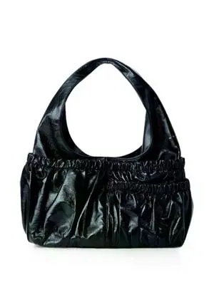 Marni Gathered Leather Tote Bag