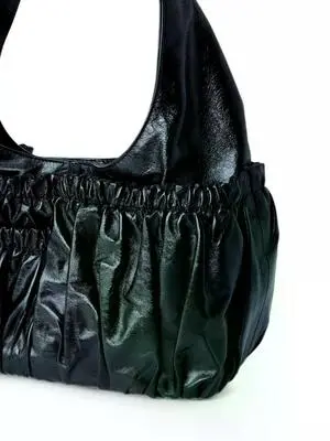 Marni Gathered Leather Tote Bag