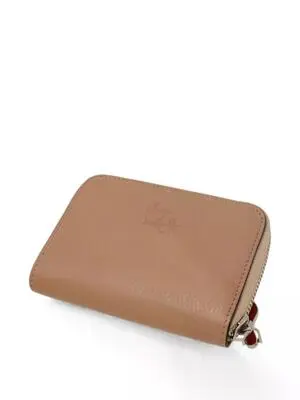 CHRISTIAN LOUBOUTIN 2010-2026 Studded Leather Panettone Coin Pouch - Brown