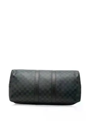 LOUIS VUITTON Damier Graphite Keepall Bandouliere 45 Travel Bag - Black