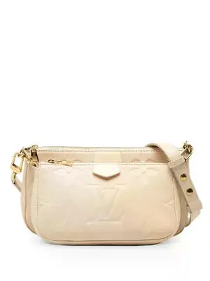 LOUIS VUITTON 2021 Monogram Giant Empreinte Multi Pochette Accessoires Satchel