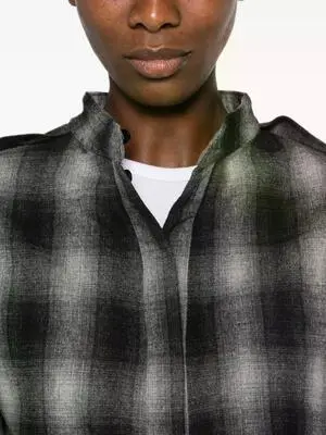 IRO PARIS Natte Checked Top