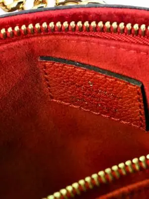 LOUIS VUITTON Monogram Canvas Leather Shoulder Bag - Red