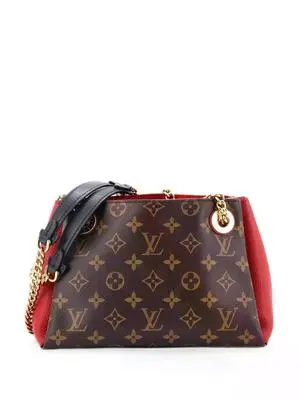 LOUIS VUITTON Monogram Canvas Leather Shoulder Bag - Red