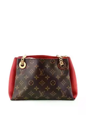 LOUIS VUITTON Monogram Canvas Leather Shoulder Bag - Red