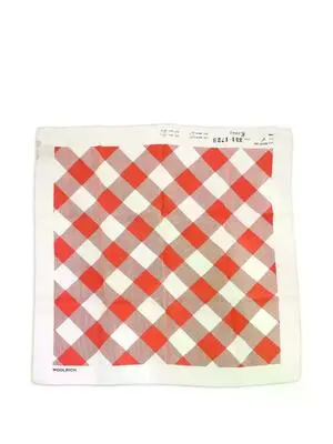 Woolrich Buffalo Check Silk Scarf
