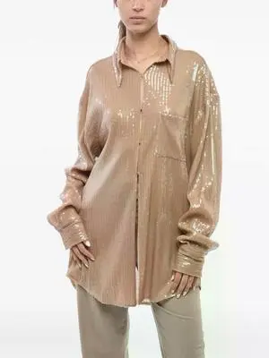 Giuseppe Di Morabito Sequin Embellished Shirt - Neutrals