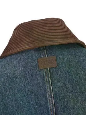 Loewe Short Parka In Denim