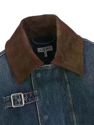 Loewe Short Parka In Denim