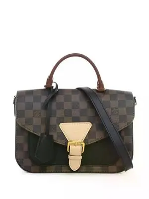 LOUIS VUITTON 2020 Damier Ebene Beaumarchais Satchel - Brown