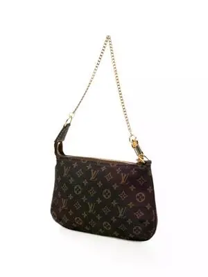 LOUIS VUITTON 2008 Monogram Mini Lin Mini Pochette Accessoires Handbag