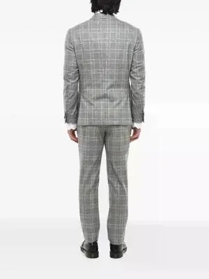 Corneliani Academy District-check Suit - Grey