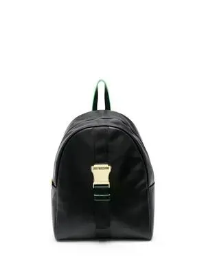 Moschino Logo-detail Backpack - Black