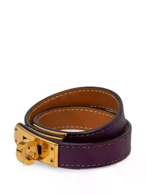 Hermès 2012 Swift Kelly Double Tour Bracelet Xs Costume Bracelet - Purple