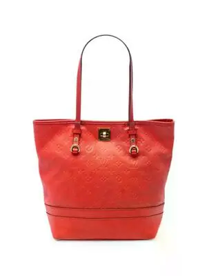 LOUIS VUITTON 2013 Monogram Empreinte Citadine Pm Tote Bag - Red