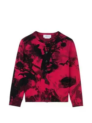 Alexander McQueen Floral Jacquard Cardigan
