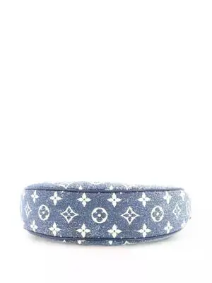 LOUIS VUITTON Loop Handbag Monogram Jacquard Denim Hobo Bag