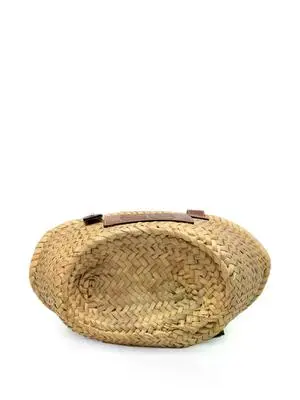 Loewe 2018 Small Raffia Anagram Basket Tote Bag