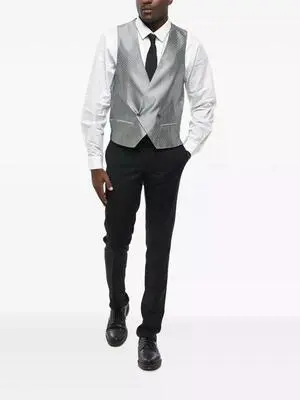Corneliani Jacquard Double-breasted Waistcoat