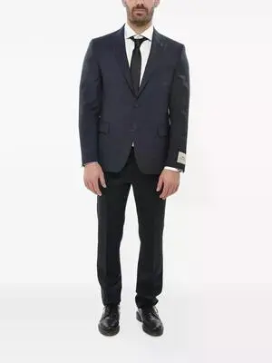 Corneliani Cc Collection Checked Single-breasted Blazer