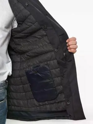 Corneliani Hidden Closure Long Sleeve Coat