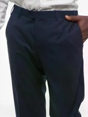 Corneliani Pressed-crease Virgin-wool Trousers