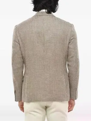 Corneliani Houndstooth-pattern Blazer - Brown