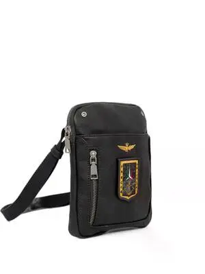 AERONAUTICA MILITARE Patch-detail Belt Bag - Black