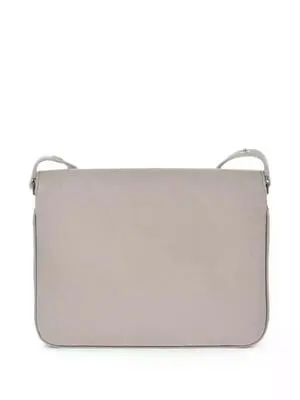 Il Bisonte Hammered Leather Shoulder Bag - Grey