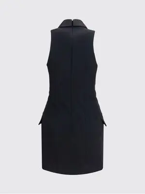 Balmain Sleeveless Belted Tuxedo Dress