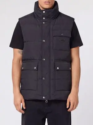 Philipp Plein Puffer Waistcoat With Stand Collar - Black