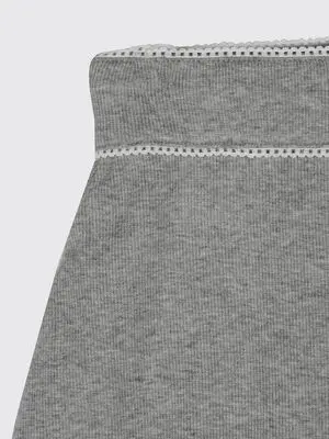 MARINE SERRE Stretch Cotton Mini Skirt