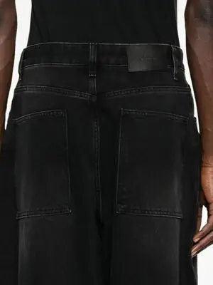 Studio Nicholson Wide Leg Wash Jeans