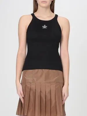 Fendi Ribbed Tank Top - Black