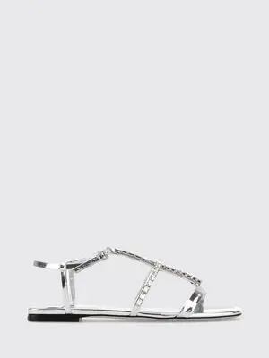 JIMMY CHOO Embellished Strappy Sandals - Silver