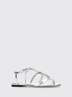 JIMMY CHOO Embellished Strappy Sandals - Silver