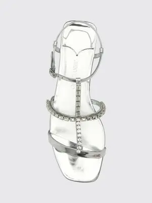 JIMMY CHOO Embellished Strappy Sandals - Silver