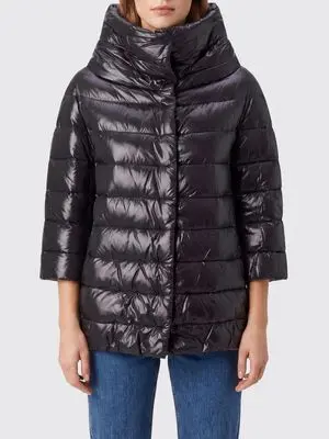 Herno Quilted Down Jacket With Stand Collar - Black