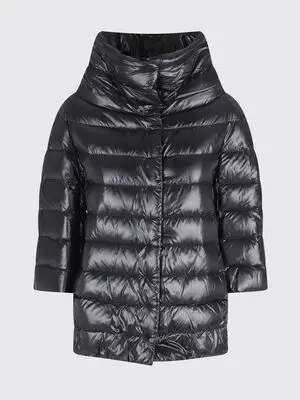 Herno Quilted Down Jacket With Stand Collar - Black