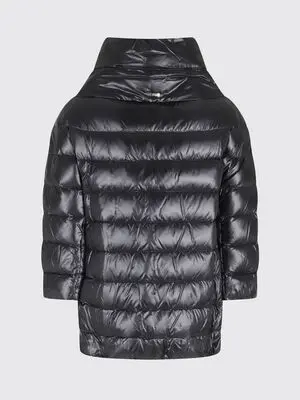 Herno Quilted Down Jacket With Stand Collar - Black