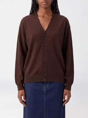 LEMAIRE Relaxed Fit V-neck Wool Blend Button Cardigan - Beige