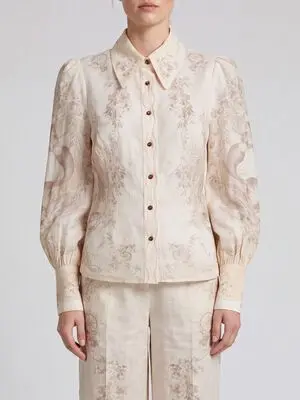 Zimmermann Printed Shirt - Beige